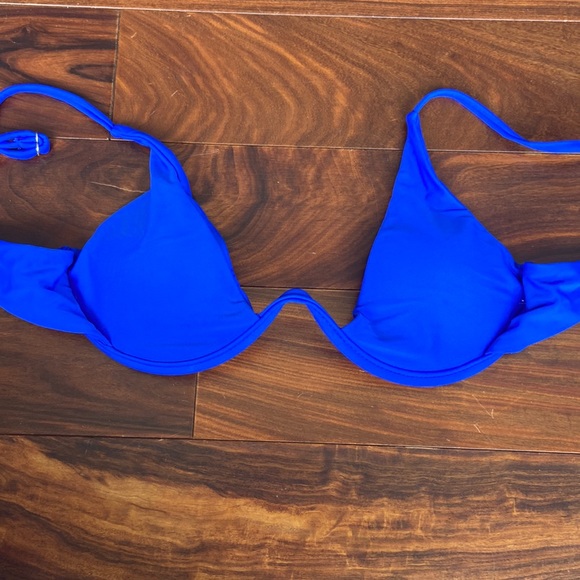 Swim | Blue Swim Top | Poshmark